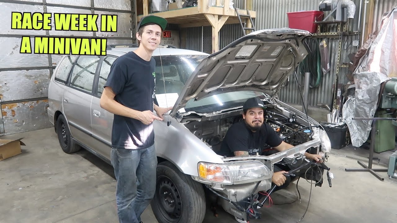 Prepping Our Turbo AWD Minivan for Race Week! - YouTube