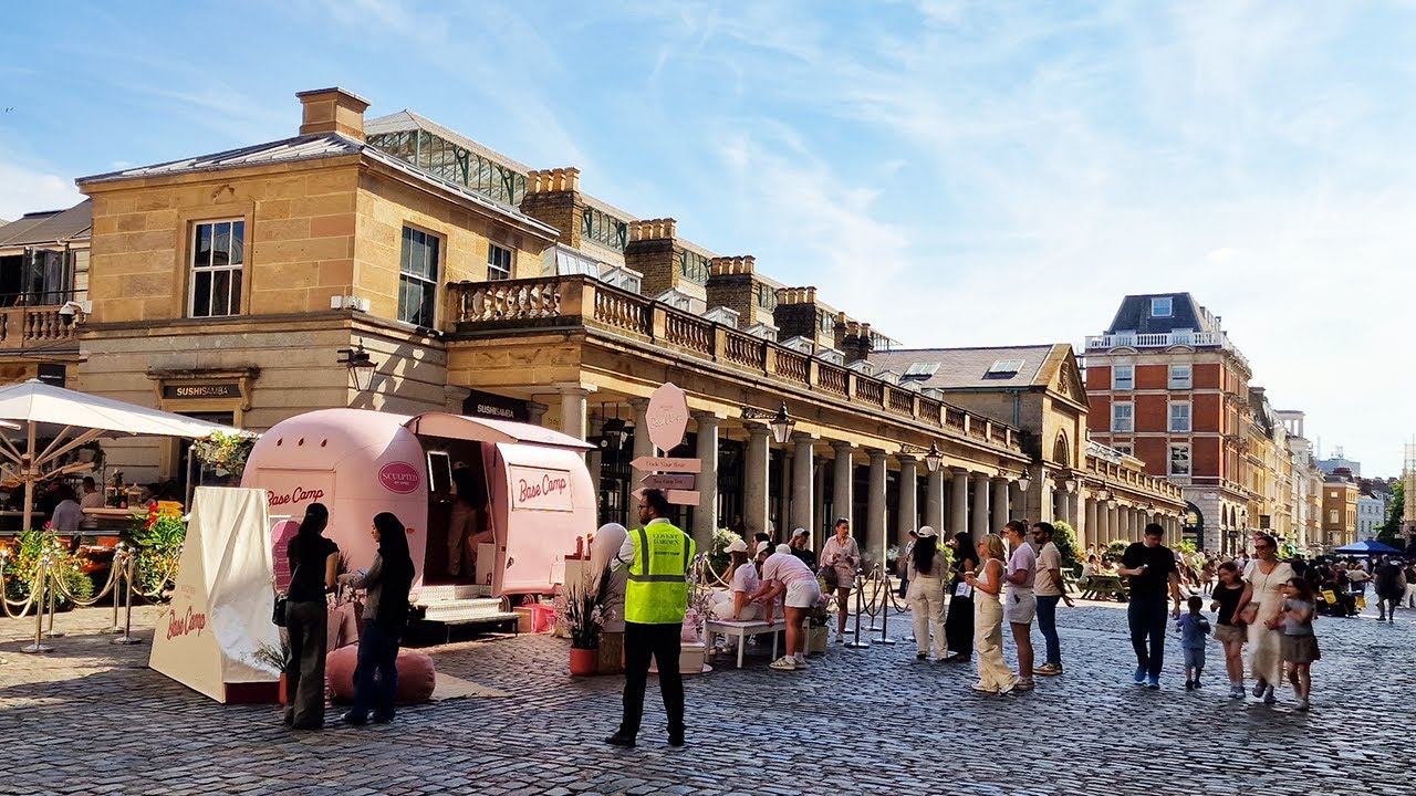 London Walking Tour 2025: Covent Garden Market Street Views in 4K - YouTube