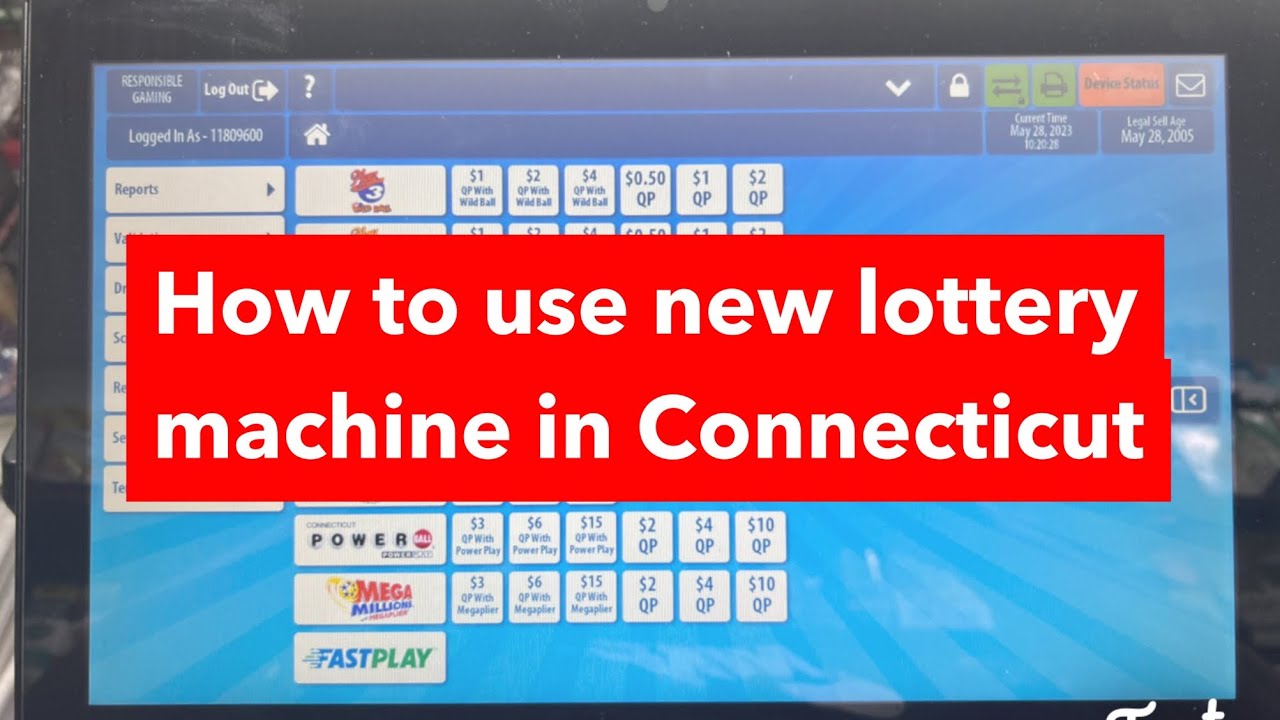 How to use ct new lottery machine. Replay / inventory / all reports etc ...