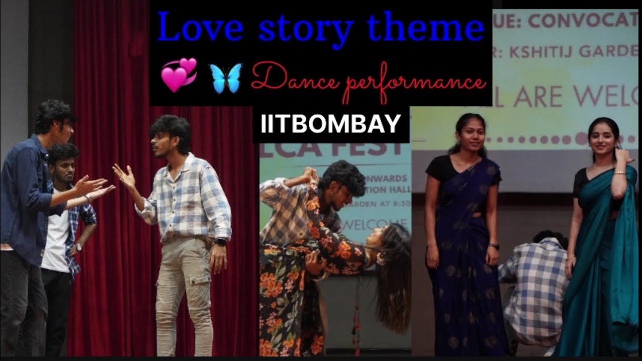 Love story theme 🩵🦋|| Dance performance || IITBOMBY || #dance #telca ...
