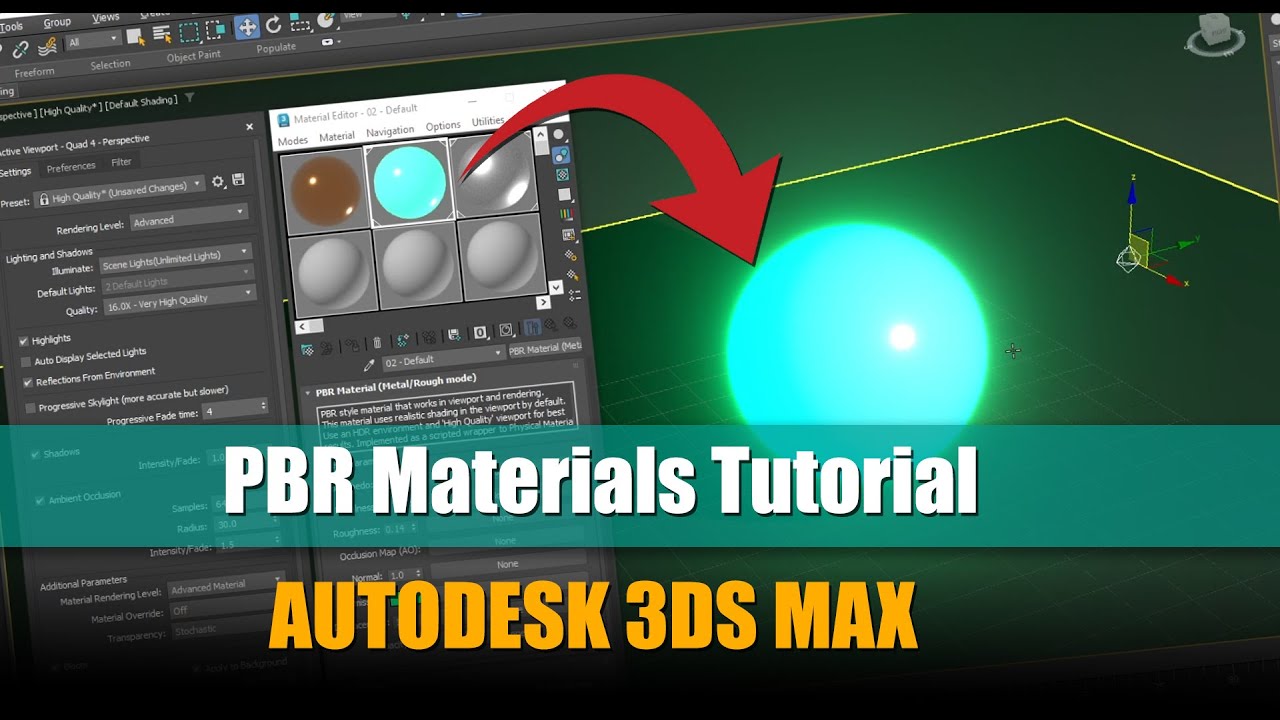 Mastering Autodesk 3DS Max: A Beginner's Guide To Materials: 04 Physically Based Rendering ...