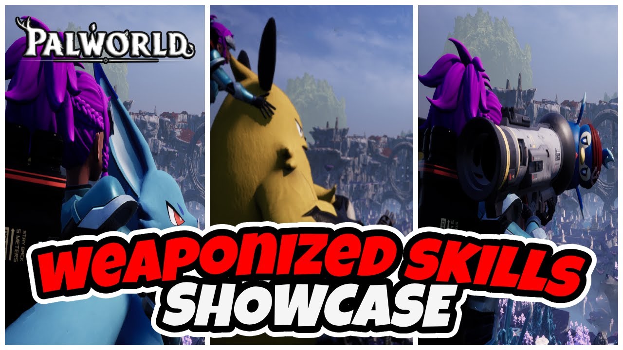 All Weaponized Partner Skills Showcase - PALWORLD - YouTube