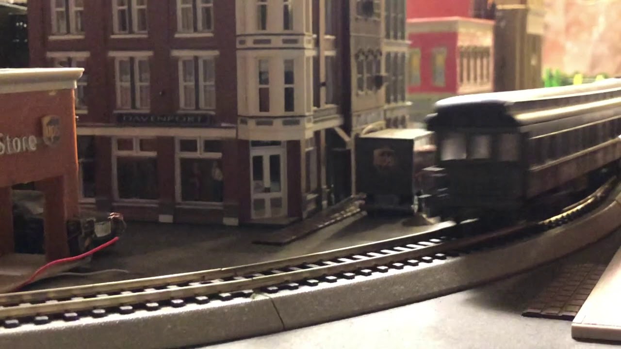 NY Central Steam HO Scale Locomotive on the Layout - YouTube