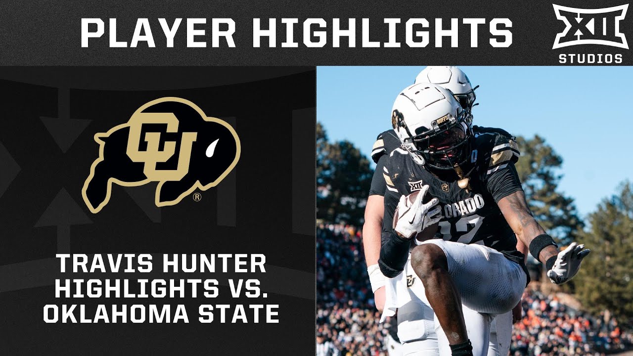 Travis Hunter 3 Touchdown Performance vs. Oklahoma State - YouTube