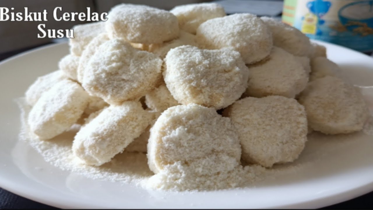 Resepi Biskut Cerelac Susu|Biskut Raya|Bahan Mudah - YouTube