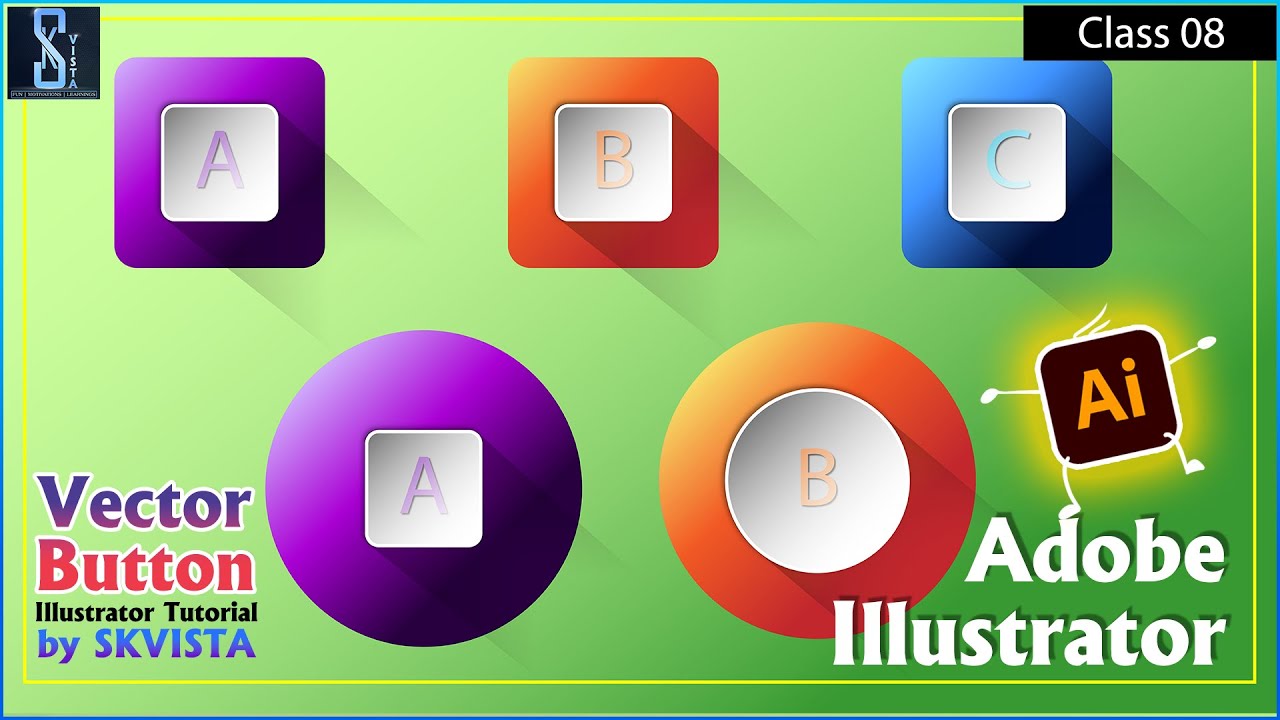 How To Make Illustrator Vector Buttons | A Step-by-Step Guide | Adobe ...