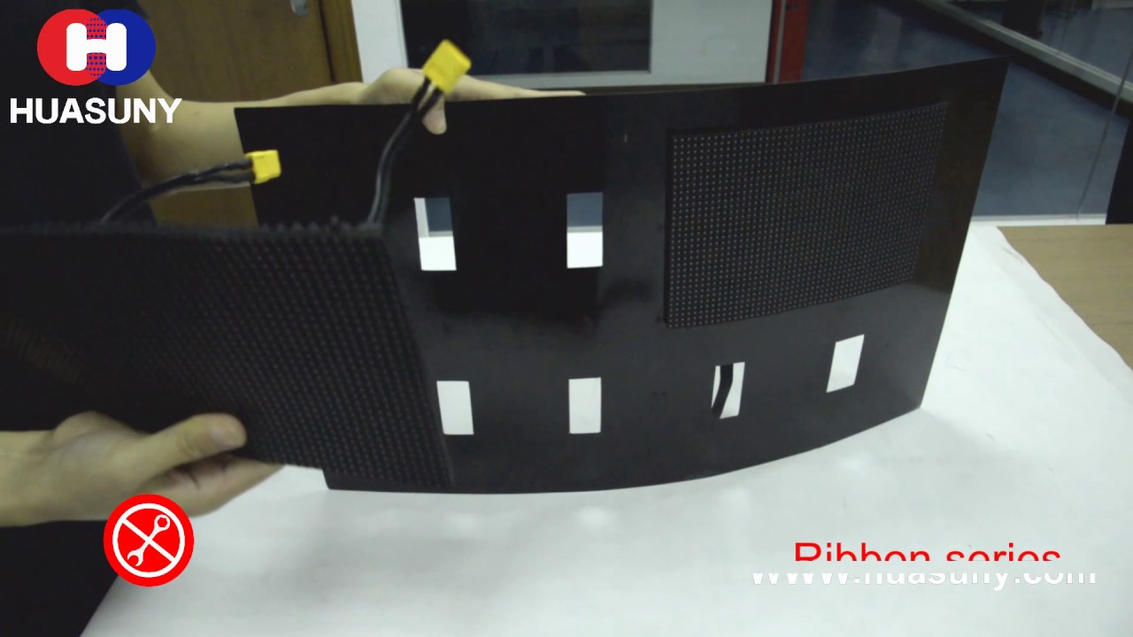 P4 Ribbon Rubber Ultra Soft LED Screen For Special Shape LED Wall - YouTube