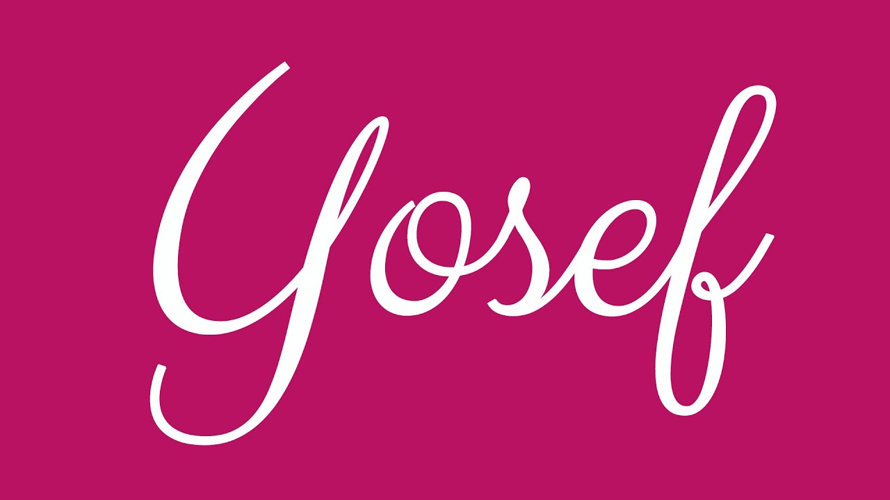 Learn how to Sign the Name Yosef Stylishly in Cursive Writing - YouTube