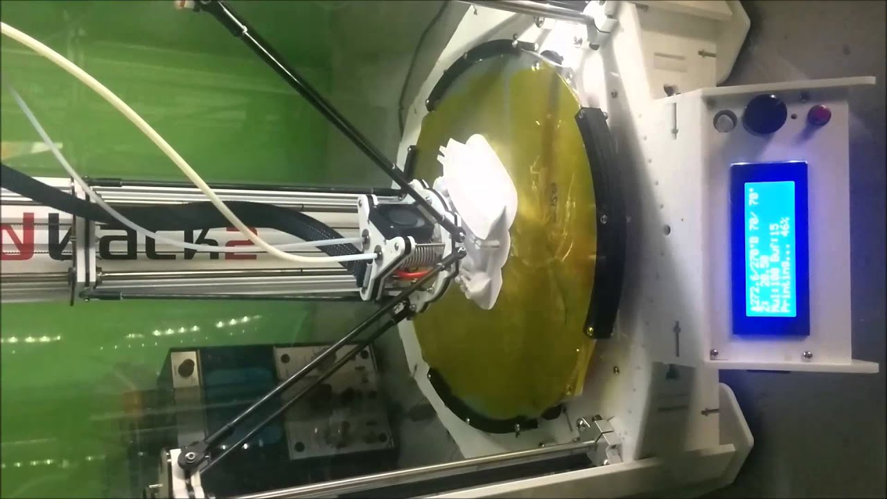 Biggest delta 3D printer making shark Jaws - YouTube