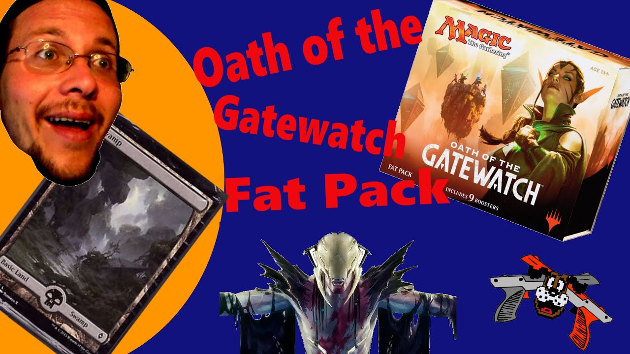 Oath of the Gatewatch fat pack opening (full art land pack) - YouTube