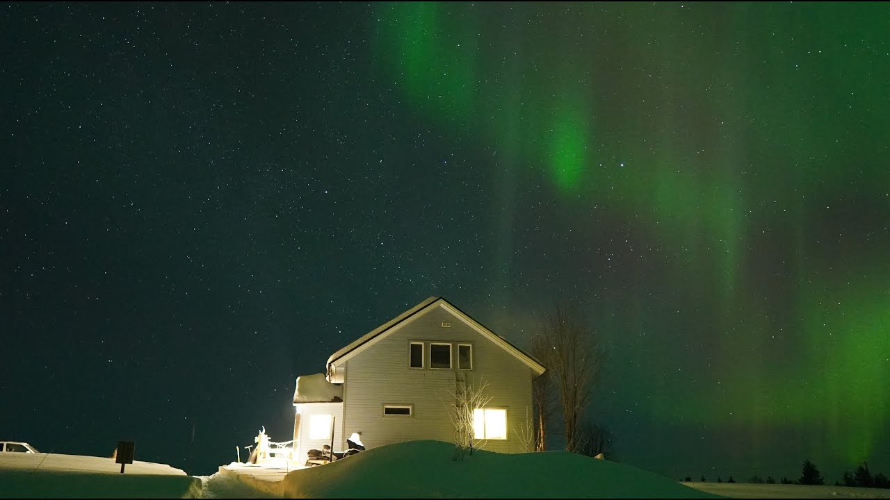 Northern Lights Live Stream in Salla - In the Middle of Nowhere - YouTube