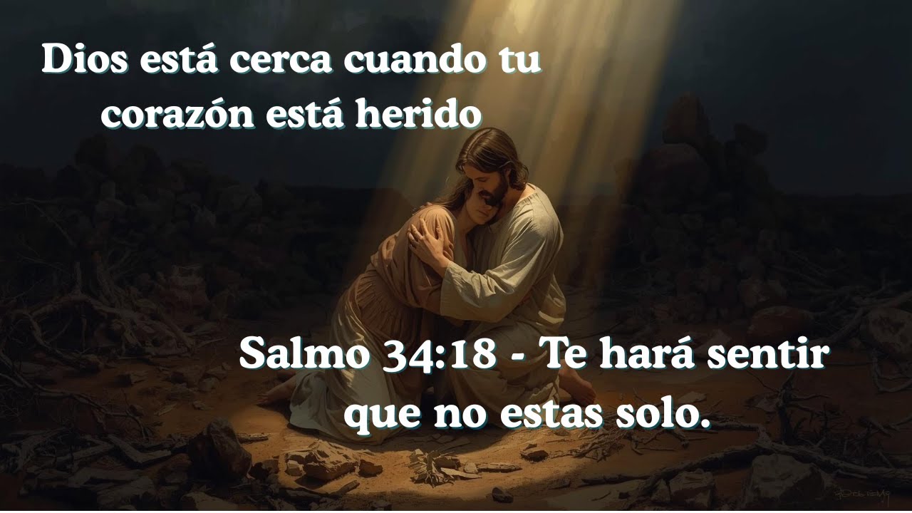 Dios está cerca de tu corazón | Salmo 34:18 Jesus esta a tu lado. - YouTube