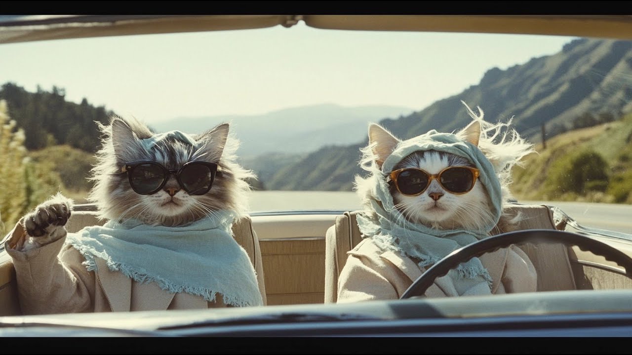 Watch These Cats Go On The WILDEST Road Trip Ever🚗 - YouTube