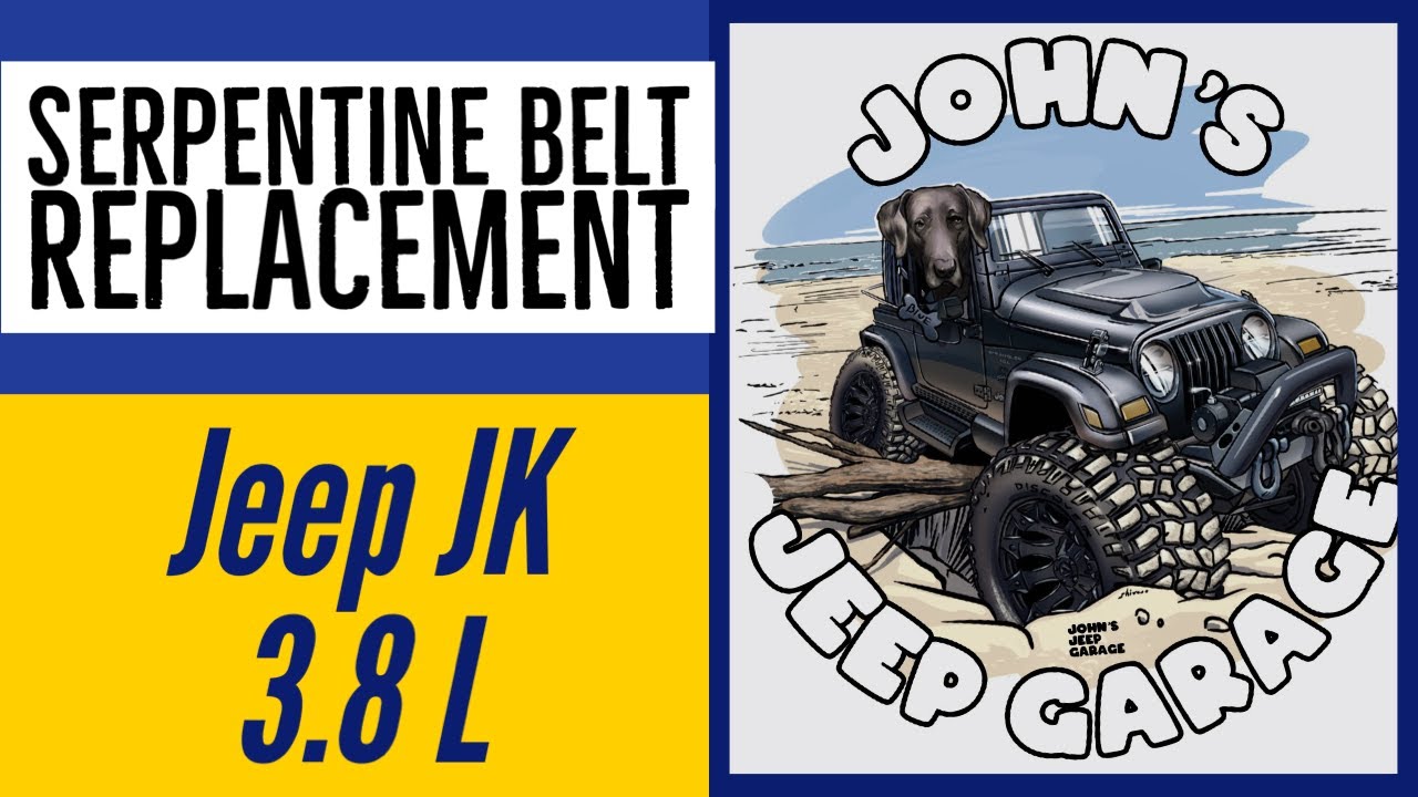 How to Replace Serpentine Belt on a 2007-2011 Jeep Wrangler JK 3.8L ...