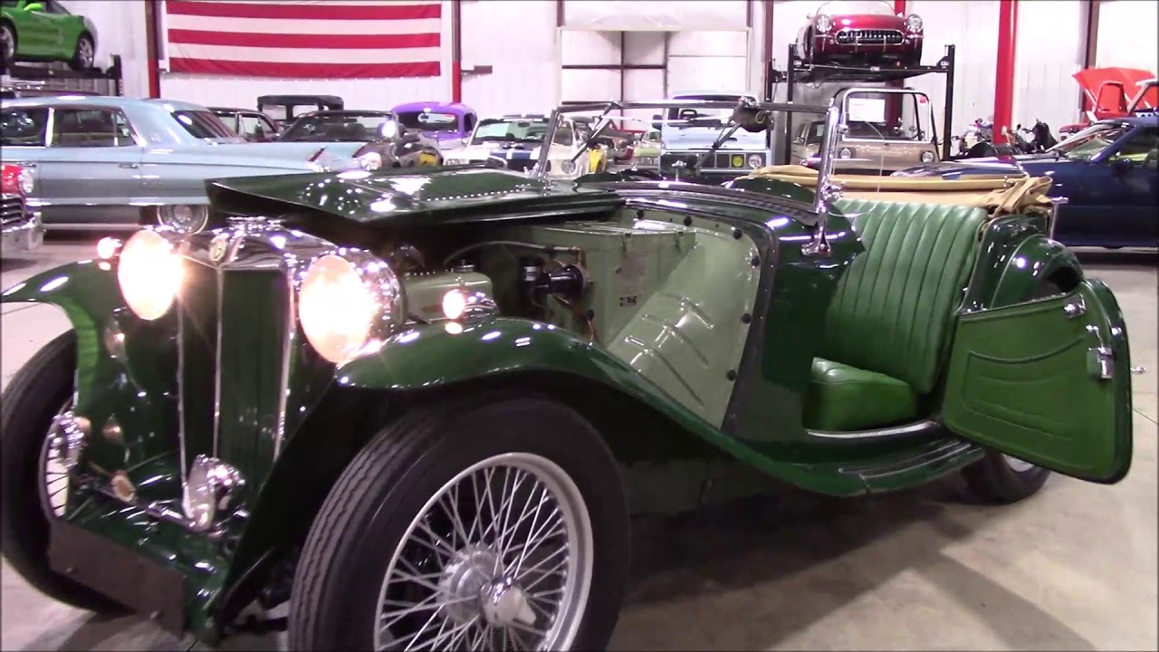 1947 MG TC Green - YouTube