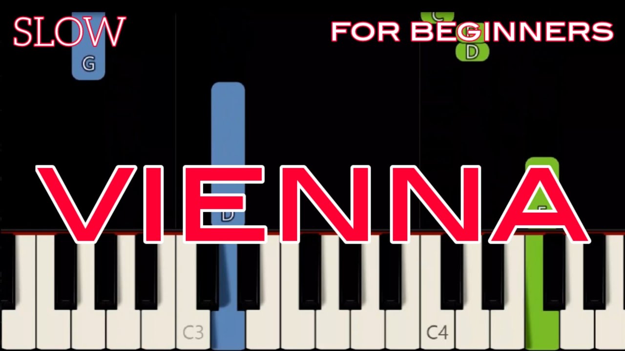 VIENNA [ HD ] - BILLY JOEL | EASY PIANO - YouTube