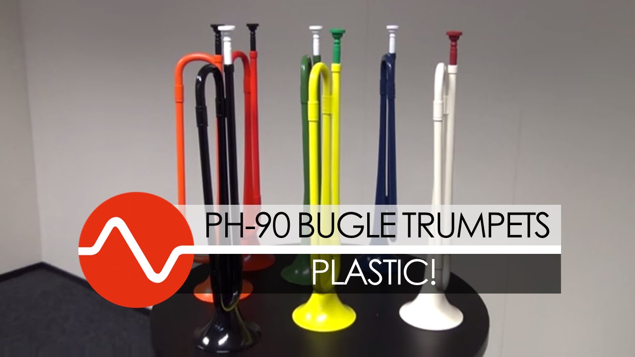 Plastic PH-90 bugle trumpets, available in different colors. In stores ...