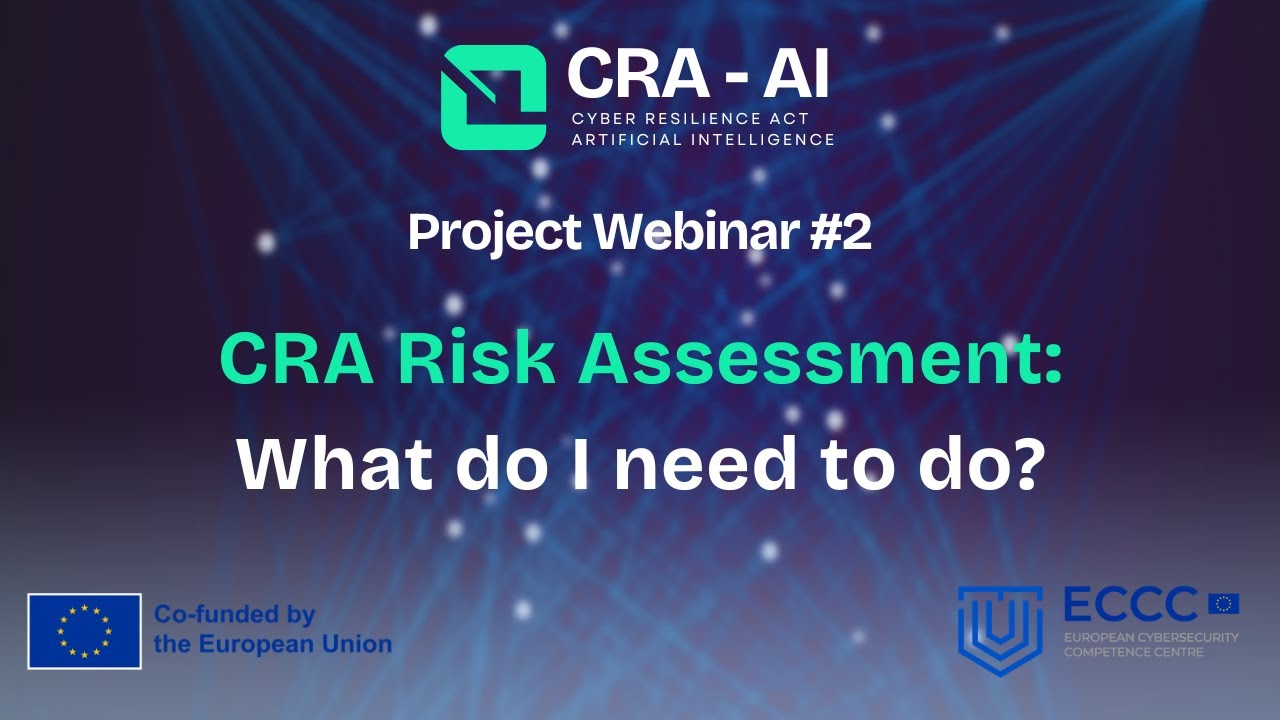 CRA-AI Webinar #2: CRA Risk Assessment: What Do I Need to Do? - YouTube