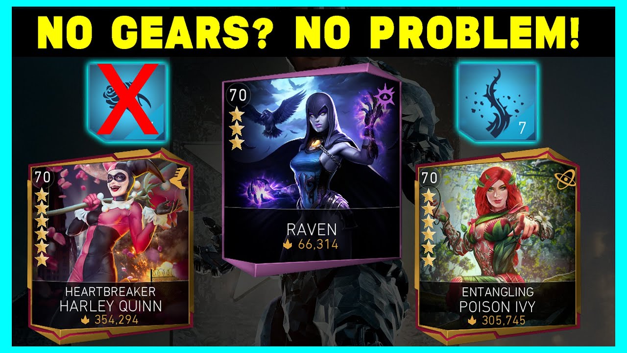 No Gears SP 2 Locked Raven LOA One Shots Boss Cyborg Injustice 2 Mobile ...
