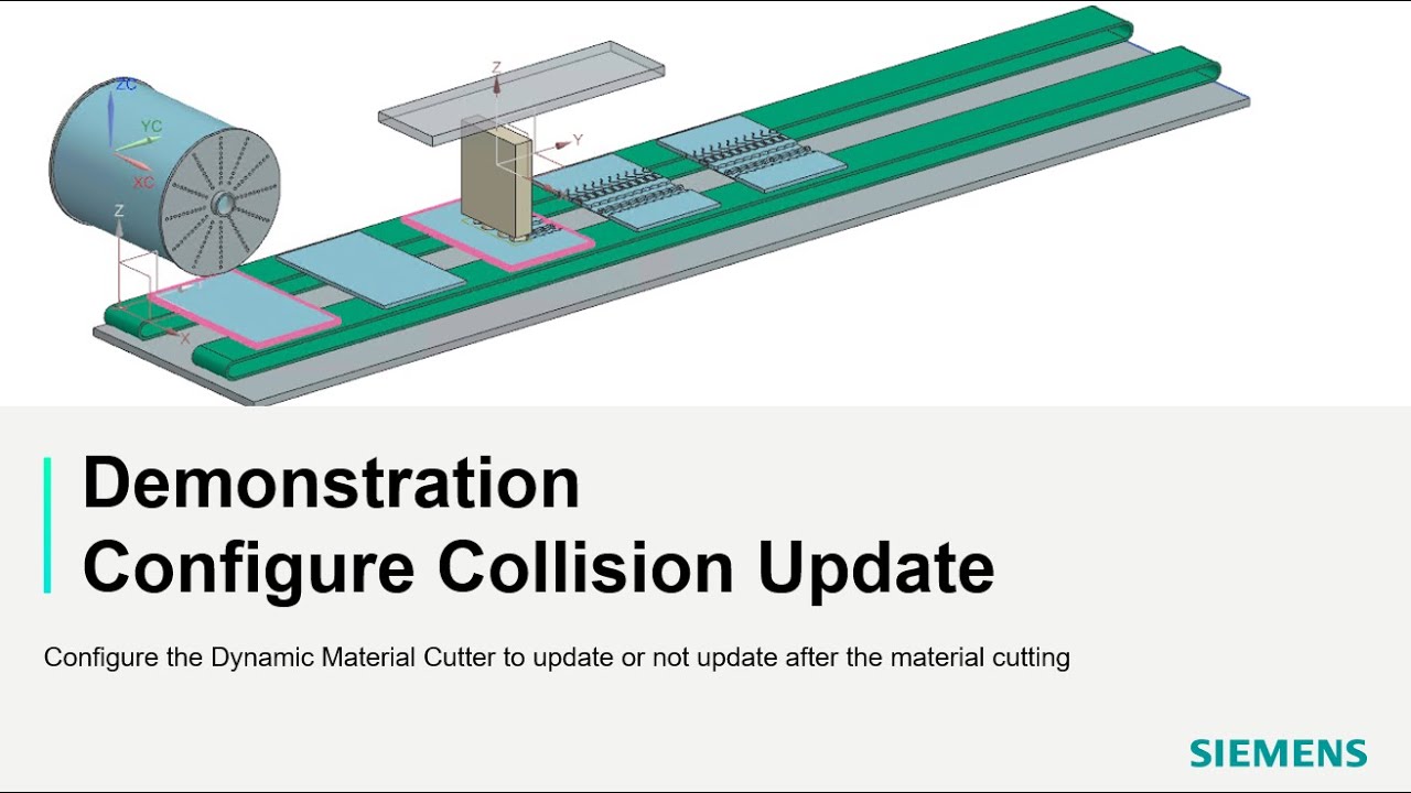NX MCD - Configure Collisions - Dynamic Material Cutter - YouTube