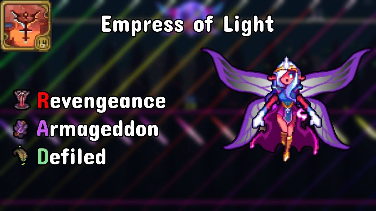 Terraria Calamity Mod - RAD Mode Empress of Light - YouTube