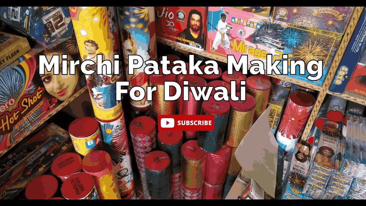 Mirchi Pataka Making For Diwali | How to Make Diwali Crackers at Home # ...