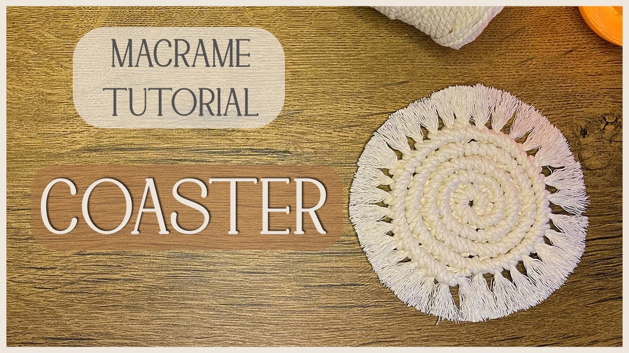 Macrame Tutorial DIY * Coaster * Cup Holder * 花边杯垫 * portavasos * салфетка подстаканник - YouTube