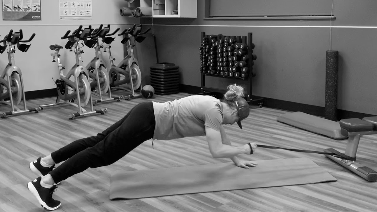 PLANK WITH RESISTANCE BAND ROW WTP 2 0 - YouTube
