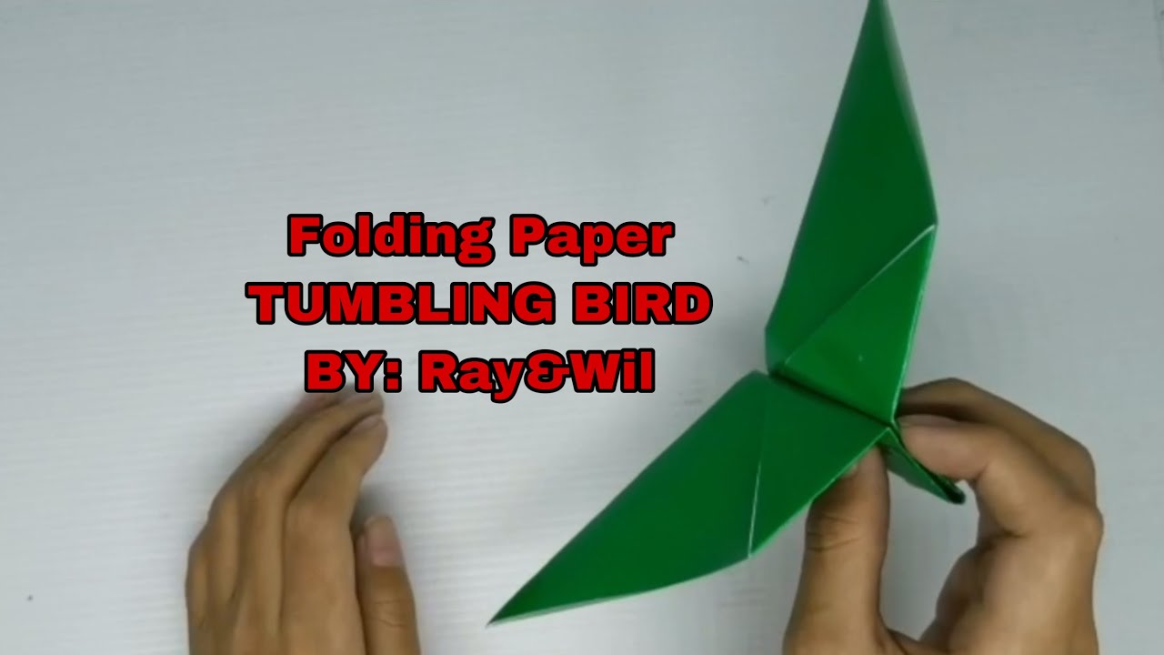 Folding Paper Tumbling Bird By Ray&Wil / Easy Origami Animal For ...