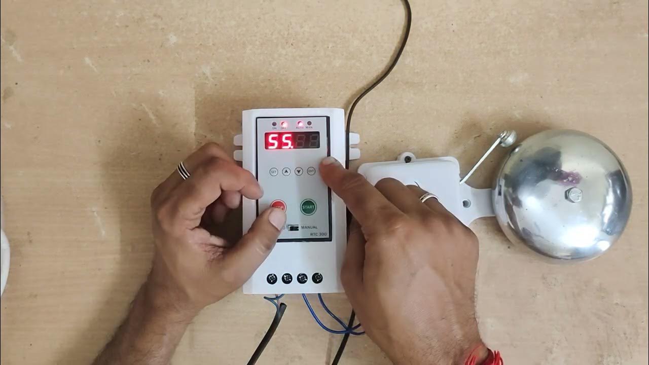 Most Compact Automatic School Bell Controller works on 220 Volts - YouTube