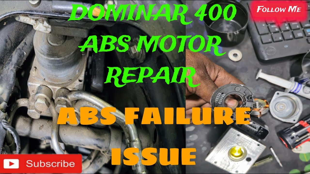 DOMINAR 400 ABS ISSUE MOTOR FAILURE Repair ABS not working - YouTube