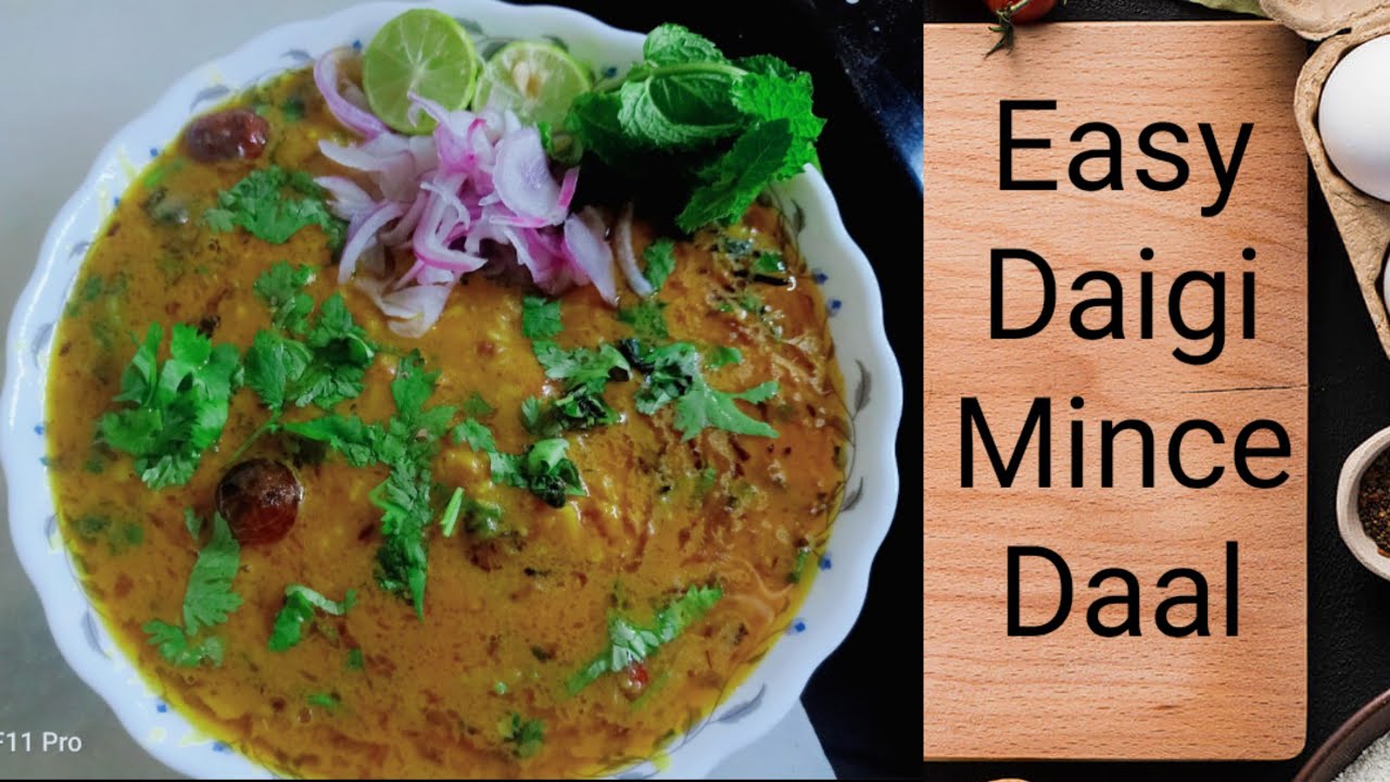 How to make Easy Mix Daigi Daal /Mix mince daal ready in 25 min/Best ...