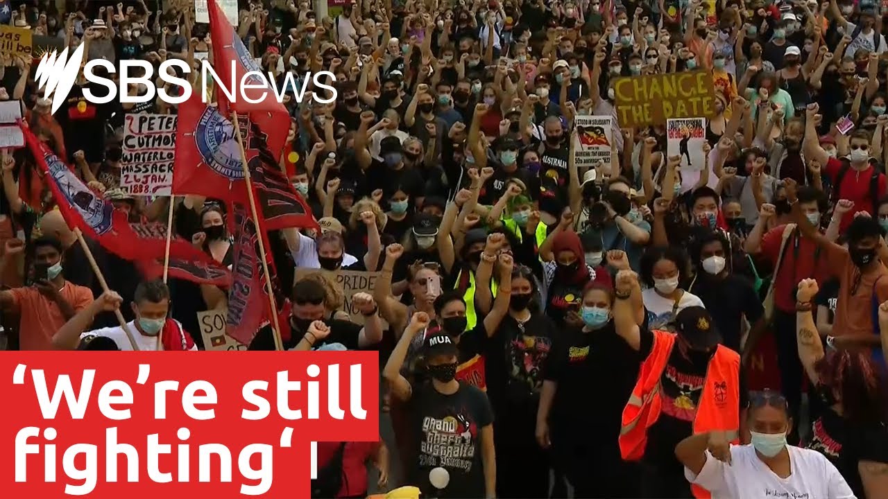 Thousands mark a day of mourning and call for an end to Australia Day ...