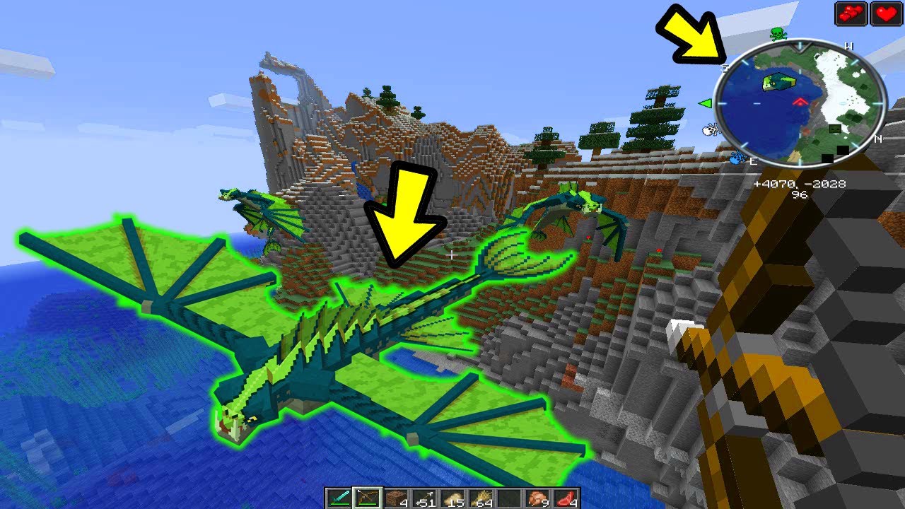 لقد إكتشفت مكان سري مليئ بالتنانين النادرة في ماين كرافت | Minecraft ...