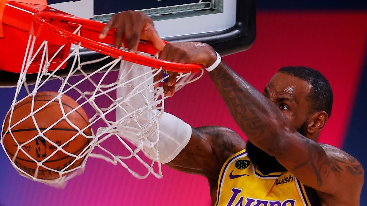 Space Jam 2: LeBron James throws down two fierce slam dunks off nifty ...