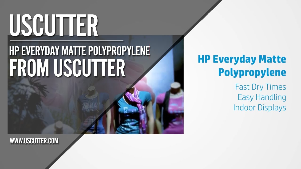 HP Everyday Matte Polypropylene - YouTube