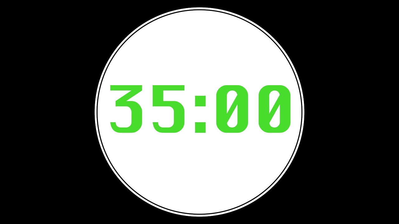 35 Minute Timer - 4K 60 FPS - YouTube