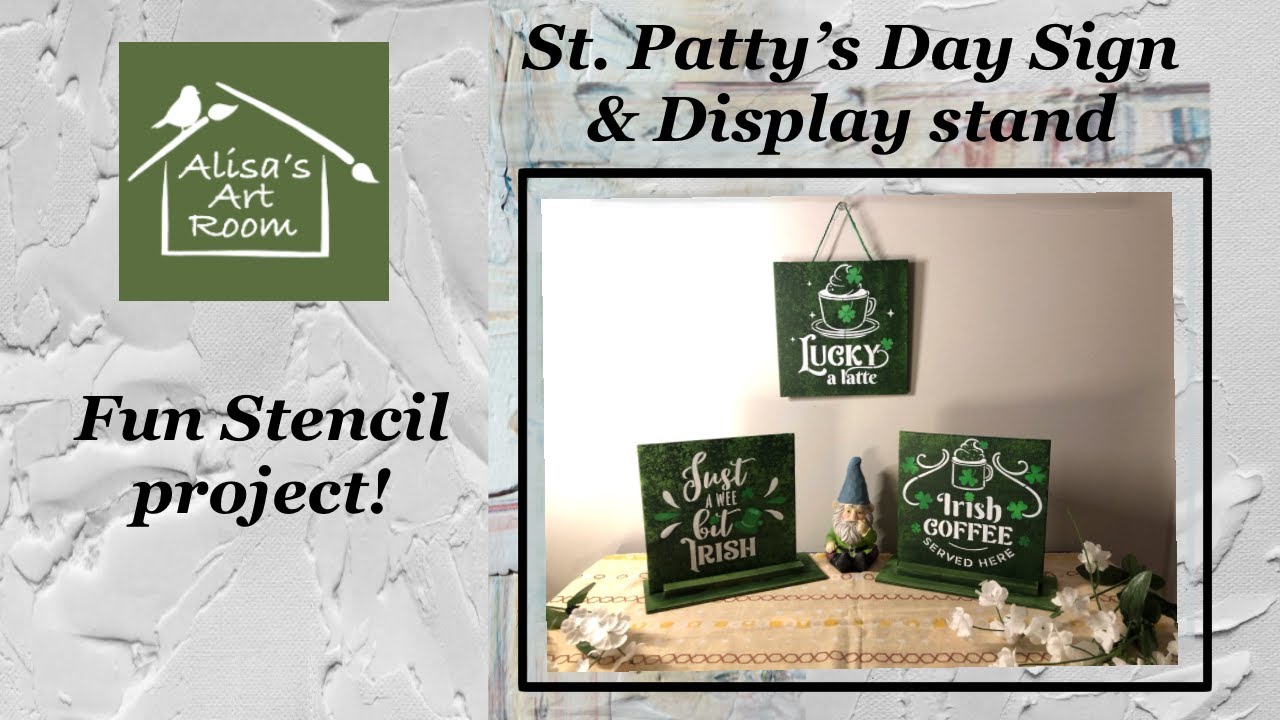 St. Patty's Day Sign & Display stand - YouTube