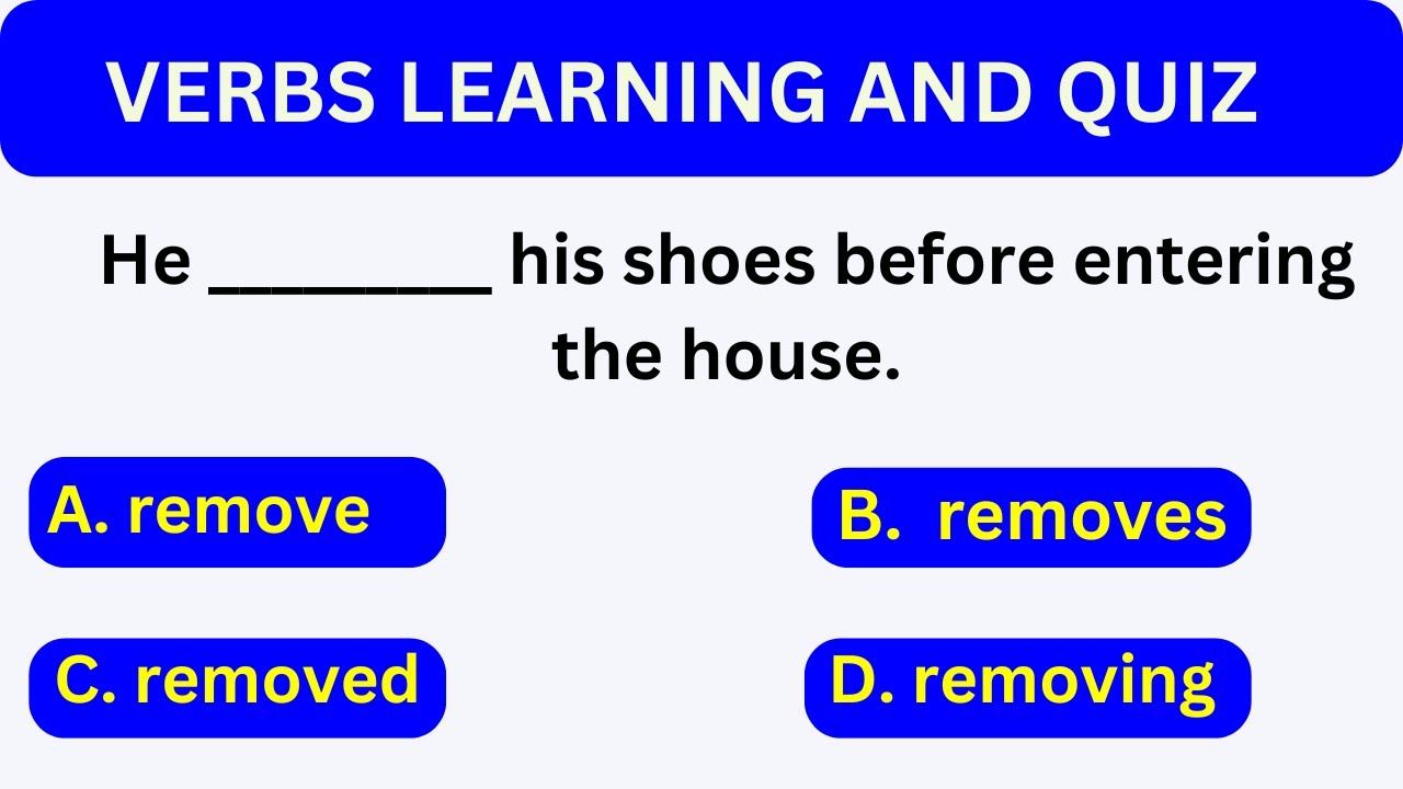 Master English Verbs with Ease Fun Verbs Interactive Grammar Quiz for ...