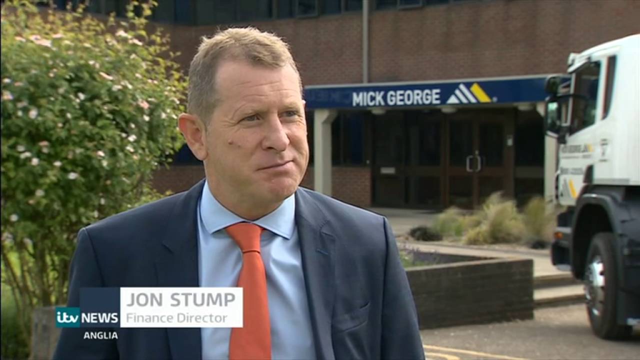 Jon Stump, Mick George ITV Anglia Interview - YouTube