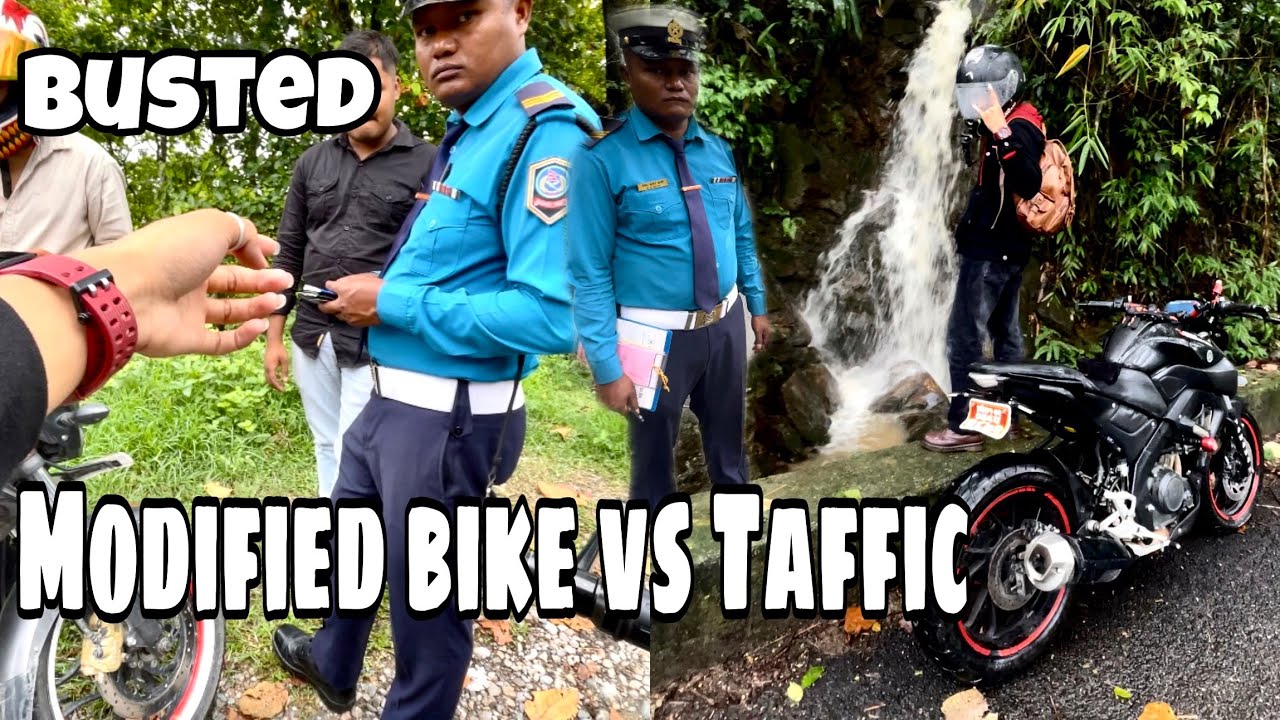 TRAFFIC GOT BUSTED MY MODIFIED BIKE😥 || -HANGvlogs - YouTube