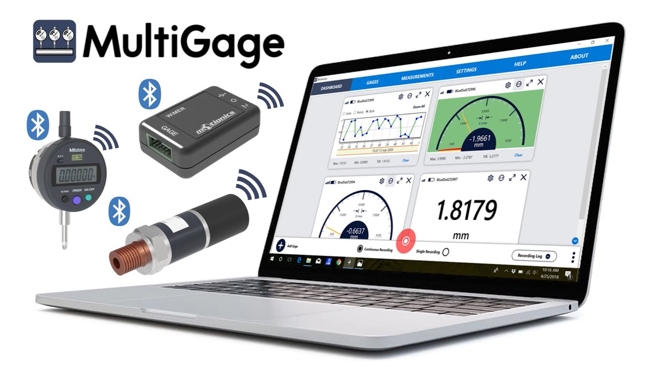 Multigage Windows Software - YouTube