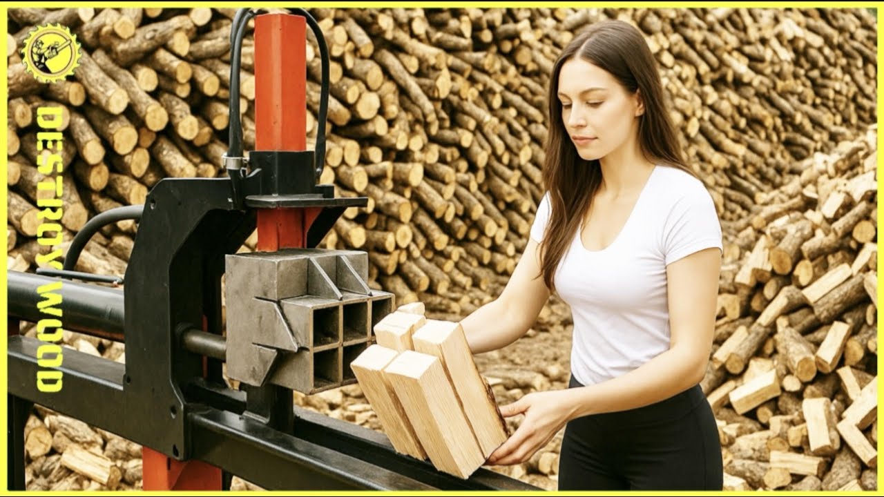 Mind-Blowing Tree Cutting with Heavy Machinery, Wood Chipper & Firewood ...