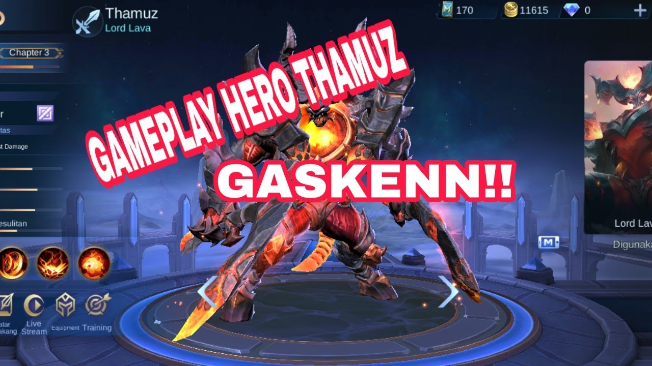 GAMEPLAY THAMUZ | MOBILE LEGENDS - YouTube