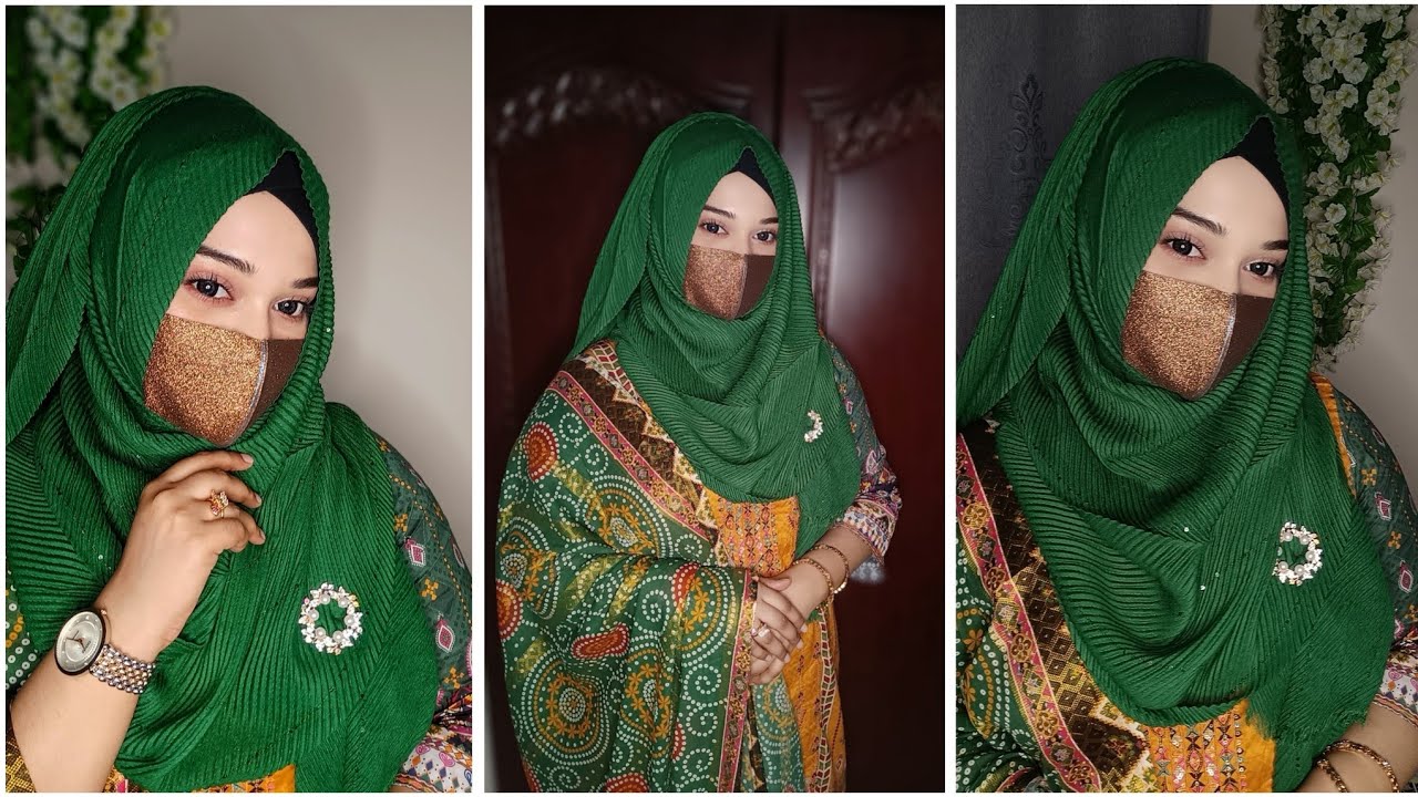 Simple and Easy Hijab Tutorial with Salwer kamiz 2023|| সহজভাবে হিজাব ...