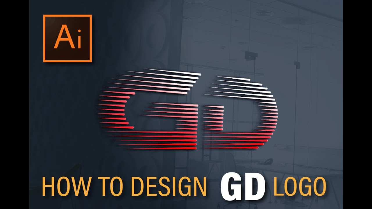 How To Design Logo Letters GD in Adobe Illustrator Tutorials Graphic ...