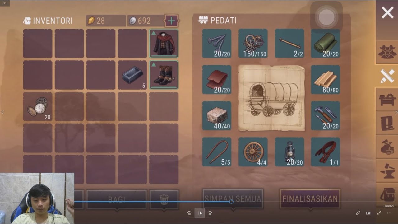FINISHING PEDATI/GEROBAK KUDA - WESTLAND SURVIVAL - YouTube