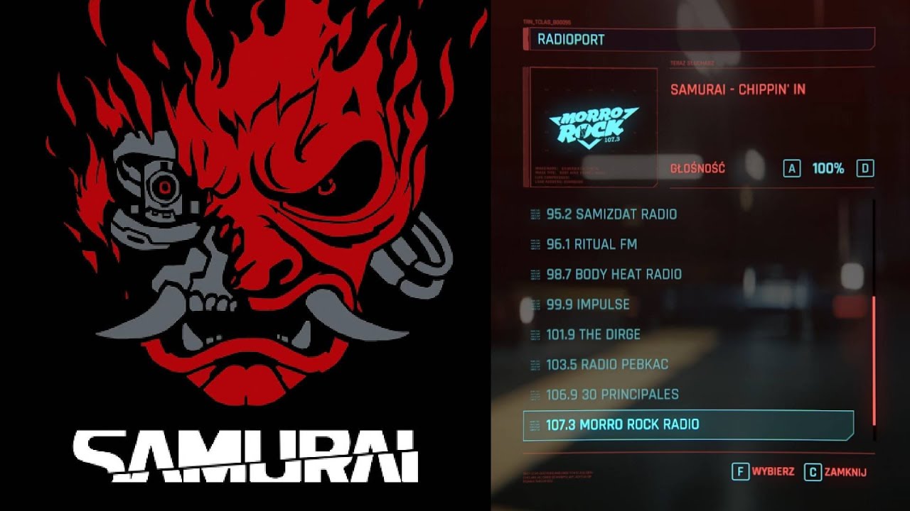 CYBERPUNK 2077 Samurai Chippin' in music - YouTube