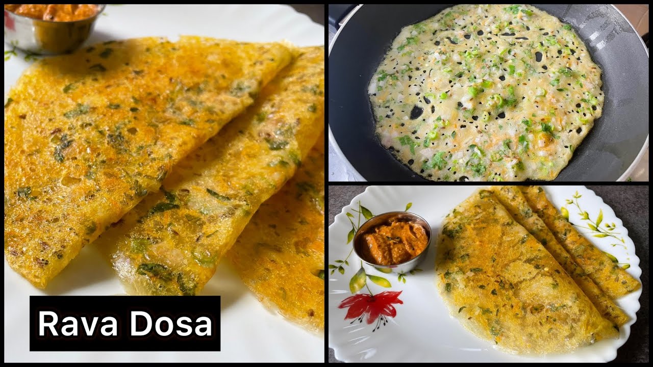 Instant Rava Dosa | सूजी का झटपट डोसा | How to make Rava Dosa | Sooji ...