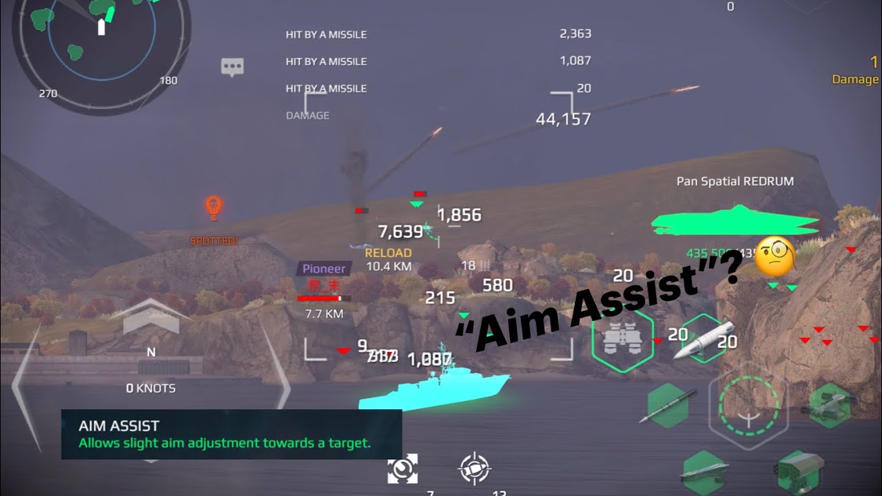 Playing with AIM ASSIST turned off! 【Modern Warships】 - YouTube